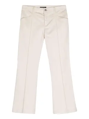 Barbara Bui Cropped Flared Trousers - Neutrals