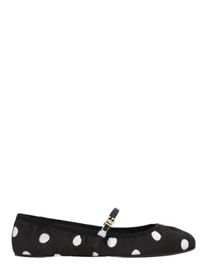 Dolce & Gabbana Polka Dot Ballerina Shoes - Black