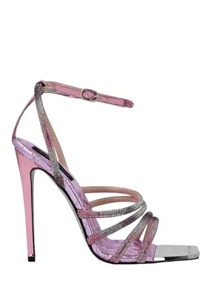Philipp Plein Crystal Studded Sandals - Pink
