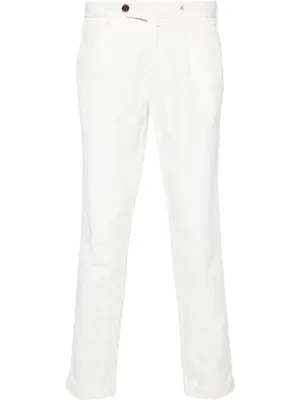 MYTHS Zeus Slim-cut Chino Trousers - White