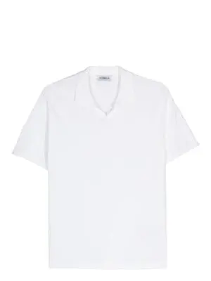 DONDUP Knitted Cotton Polo Shirt - White