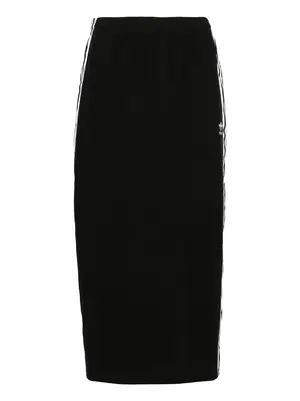 Adidas 3-stripes Ribbed Pencil Skirt - Black