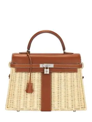 HERMÈS Wicker Kelly Picnic 35 Handbag
