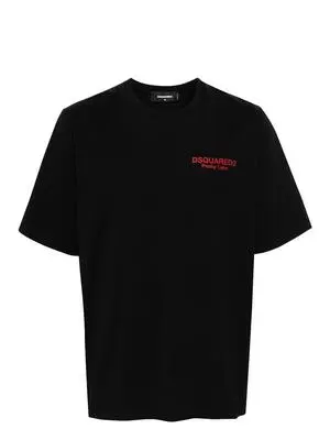 Dsquared2 Photograph-print Cotton T-shirt - Black