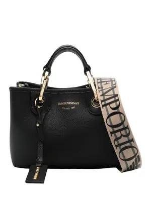 Emporio Armani Logo-debossed Crossbody Bag - Black