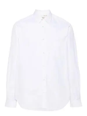 Isabel Benenato Long-sleeve Poplin Shirt - White