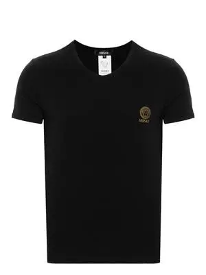 Versace Medusa Head Cotton T-shirt - Black