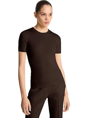 Michael Kors Cashmere Short-sleeve Sweater - Brown