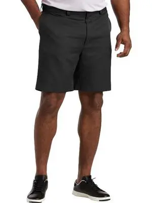 OAK HILL BY DXL Big & Tall Microfiber Shorts - Black