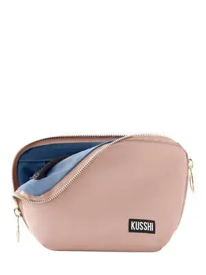 KUSSHI Everyday Makeup Bag - Blush/ Cool Grey