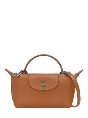 Longchamp Le Pliage Xtra Leather Clutch - Cashew