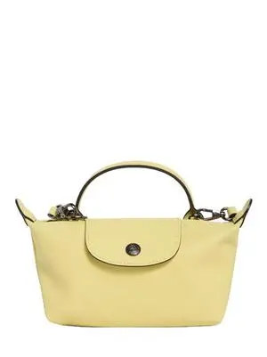 Longchamp Le Pliage Xtra Leather Clutch Lime