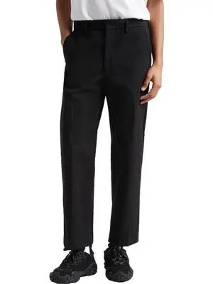 Acne Studios Straight Leg Twill Trousers - Black