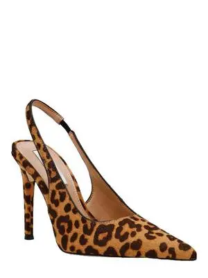 Steve Madden Reyes Pointed Toe Slingback Sandal Leopard