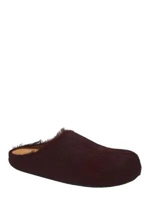Marni Marni Fussbett Sabot Calf Hair Clog 00r81 Wild Cherry