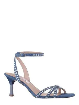 Nina Laura Ankle Strap Sandal - Blue Denim