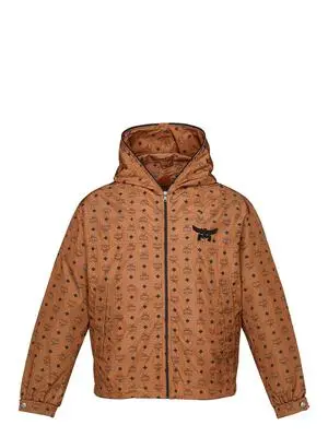 Mcm Monogram Print Windbreaker - Cognac