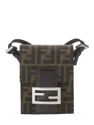Fendi Zucca Canvas Dome Crossbody - Brown