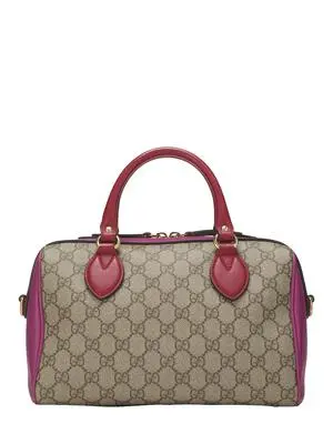 Gucci Gg Supreme Canvas Boston Handbag - Multi