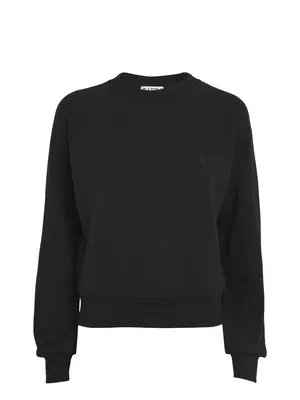 Eterne Terry Cotton-modal Sweatshirt - Black