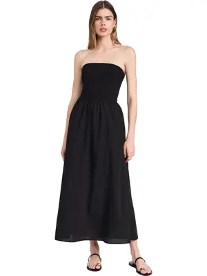 Xirena Finnian Strapless Dress - Black