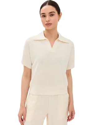 Sablyn Cashmere Mirabelle Polo - Gardenia