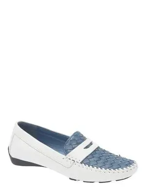 Robert Zur Petra Driving Loafer - White/ Ocean