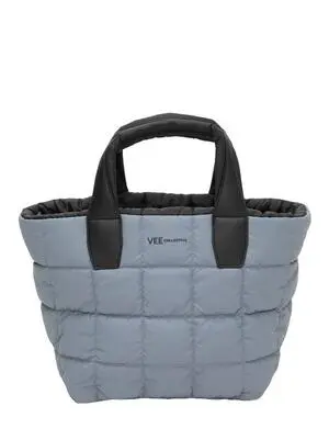 VEECOLLECTIVE Small Porter Quilted Tote - Slate Grey Gry