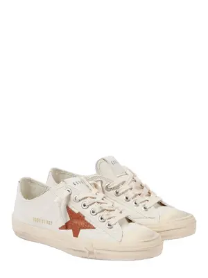 GOLDEN GOOSE V-star 2 Leather Sneakers - White
