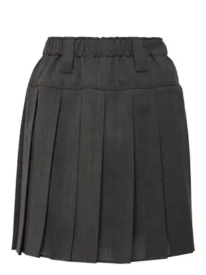 Brunello Cucinelli Pleated Skirt - Grey