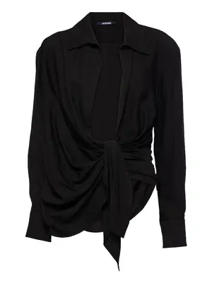 Jacquemus La Chemise Bahia Top - Black
