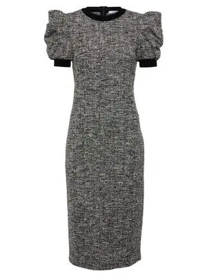 Max Mara Ieti Cotton-blend Midi Dress - Neutrals