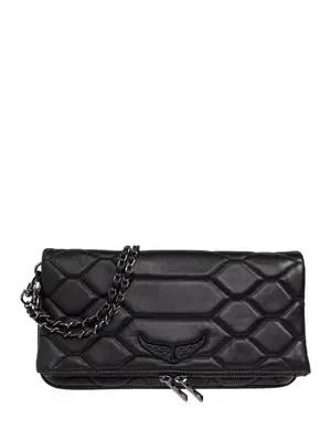 Zadig&Voltaire Rock Mat Scale Clutch - Black