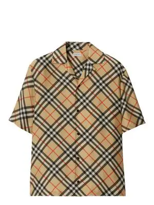 Burberry Nova Check Silk Shirt - Neutrals