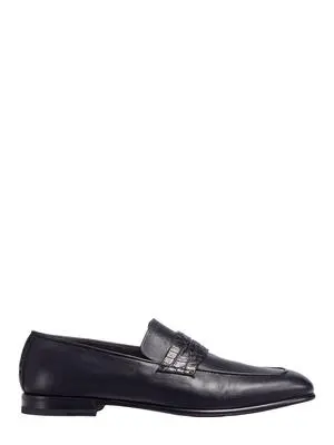 Zegna Leather Loafers - Black