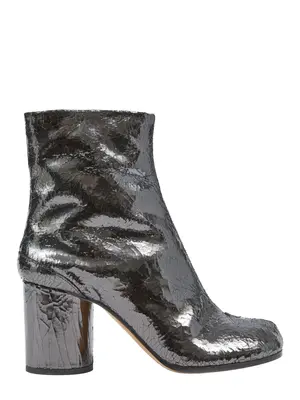 MAISON MARGIELA Tabi 80mm Leather Ankle Boots - Grey
