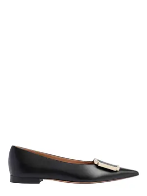MALONE SOULIERS Hayes Leather Flats - Black