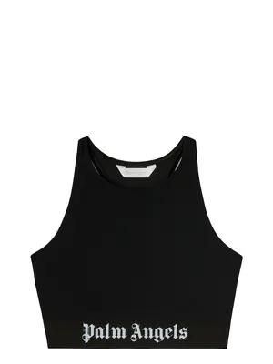 Palm Angels Logo Underband Compression Top - Black