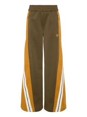 Palm Angels Logo-embroidered Colourblock Track Pants - Brown