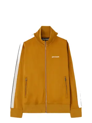 Palm Angels Logo-embroidered Zip-up Jacket - Yellow