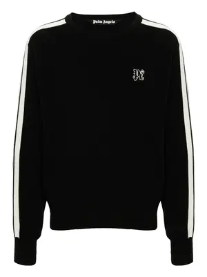 Palm Angels Knitted Sweater - Black