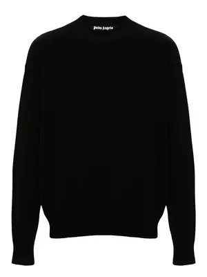 Palm Angels Monogram-print Jumper - Black