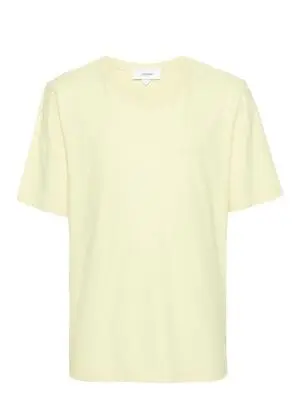 LARDINI Round-neck Cotton T-shirt - Yellow
