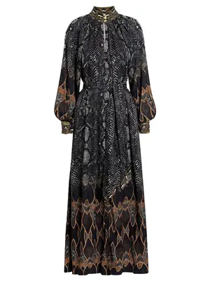 Camilla Crystal-embellished Maxi Dress - Black