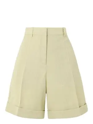 JIL SANDER Crepe Shorts - Neutrals