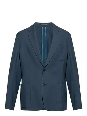 Paul Smith Single-breasted Wool Blazer - Blue
