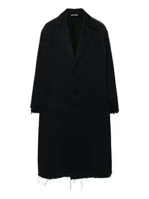 PALM ANGELS Palm Angels Single-Breasted Twill Coat