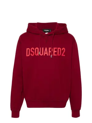 Dsquared2 Cool Fit Logo-print Hoodie - Red