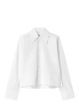 JIL SANDER Oversized-collar Cotton Shirt - White