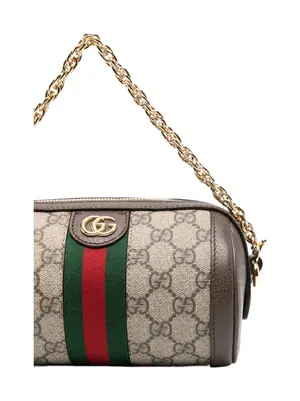 Gucci Mini Ophidia Shoulder Bag - Brown